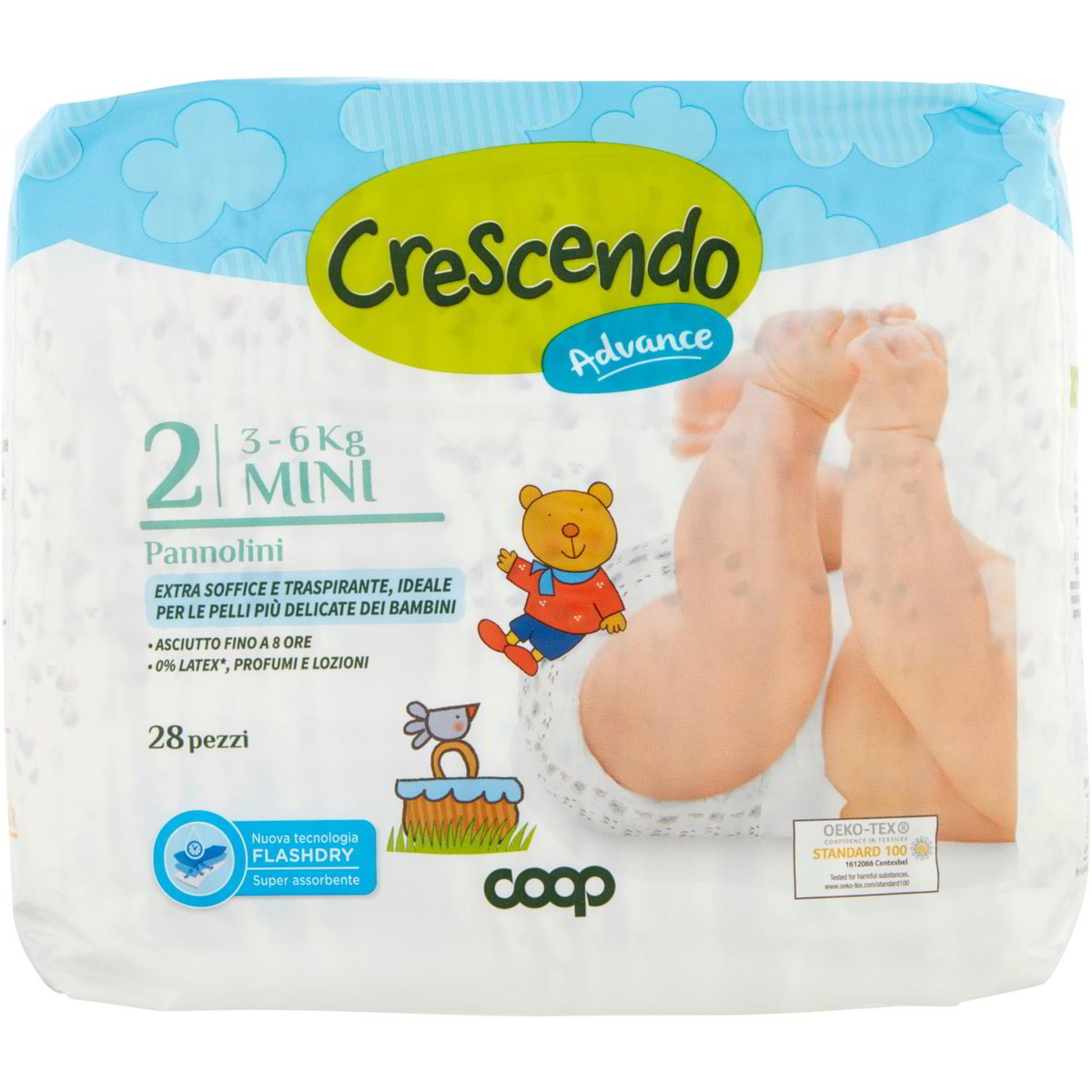 Pannolini mini tg.2 3-6 kg x28 COOP - CRESCENDO 1 PZ - Coop Shop