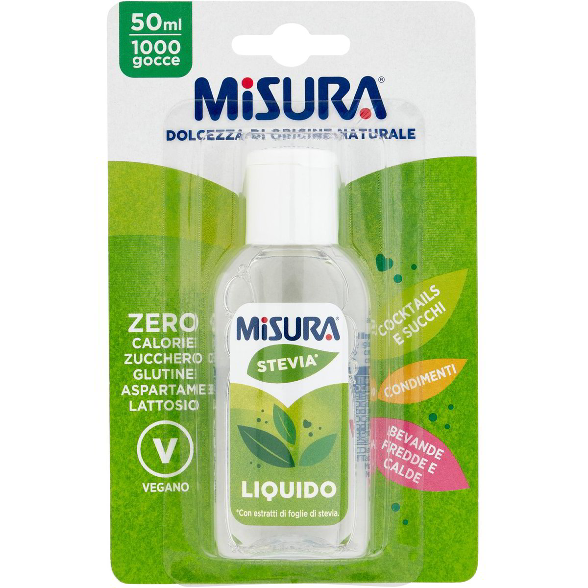 Dolcificante liquido con stevia MISURA 50 ML - Coop Shop