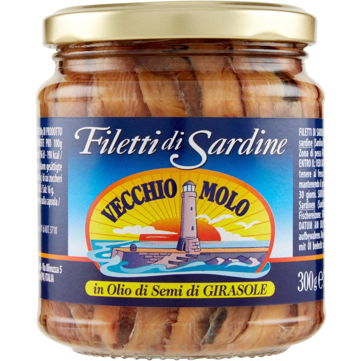 Sardine filetti in olio di girasole VECCHIO MOLO 300 G - Coop Shop