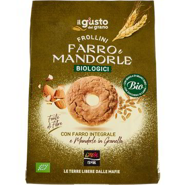 Frollini farro e mandorle giusto gusto del grano LIBERA TERRA 300 G ...