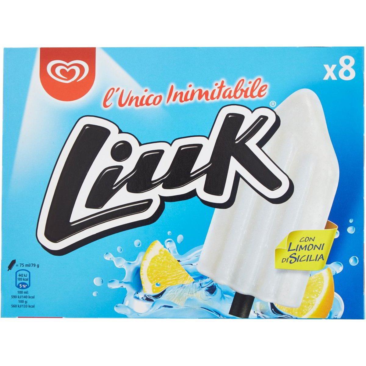 Stecco gelato liuk limone ALGIDA 8 X 79 G - Coop Shop