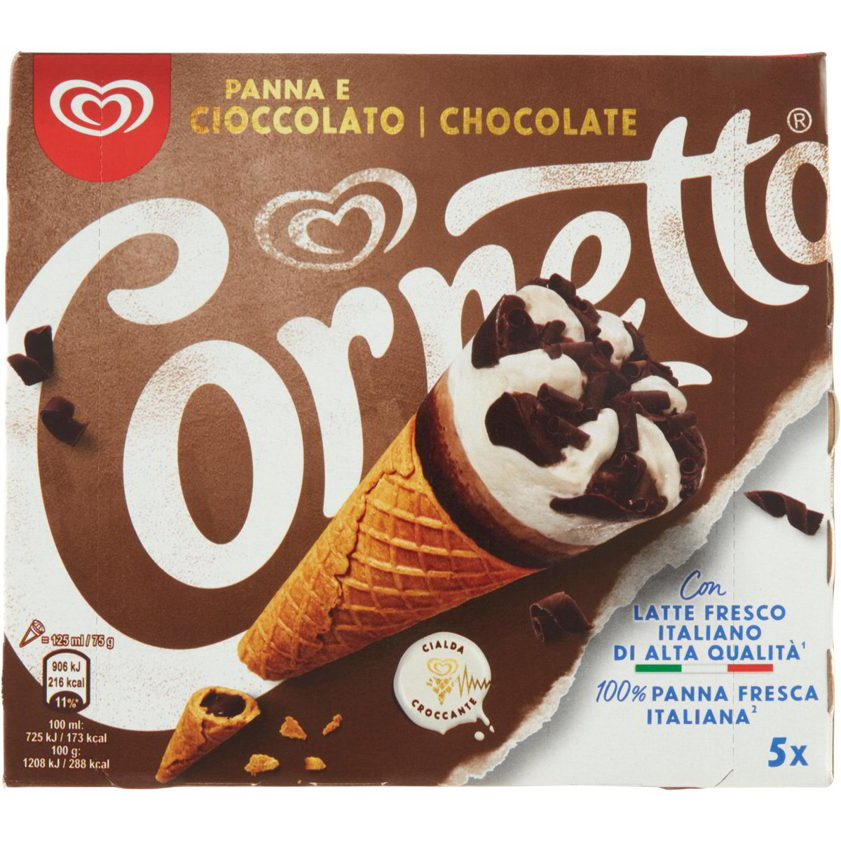 Cornetto cioccolato ALGIDA 5 X 75 G - Coop Shop