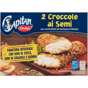 Merluzzo croccole ai semi x2 CAPITAN FINDUS 250 GR - Coop Shop