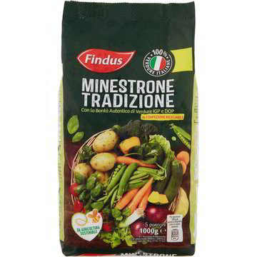 Minestrone tradizione con verdure igp e dop FINDUS 1000 G - Coop Shop