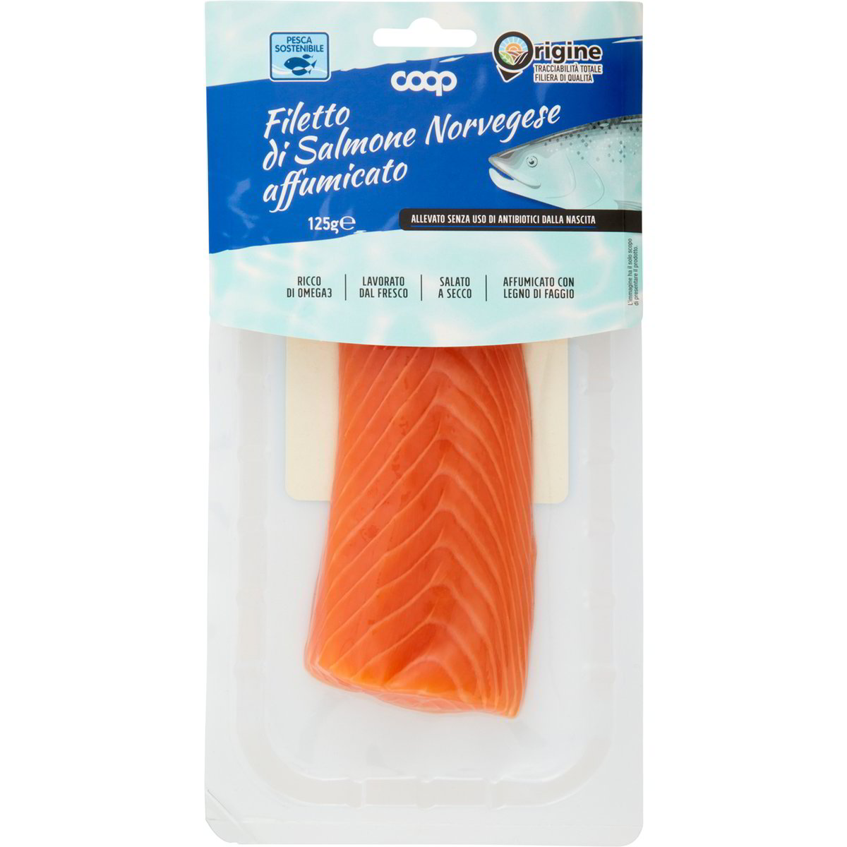 Salmone filetto norvegese COOP - ORIGINE 125 G - Coop Shop