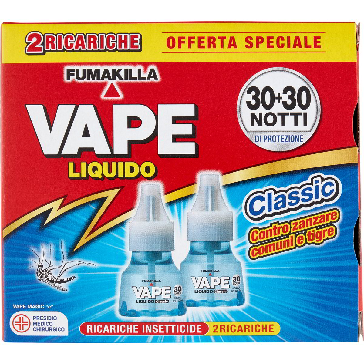 Repulsivo ricarica liquida invisible x30 notti VAPE 2 X 18 ML - Coop Shop