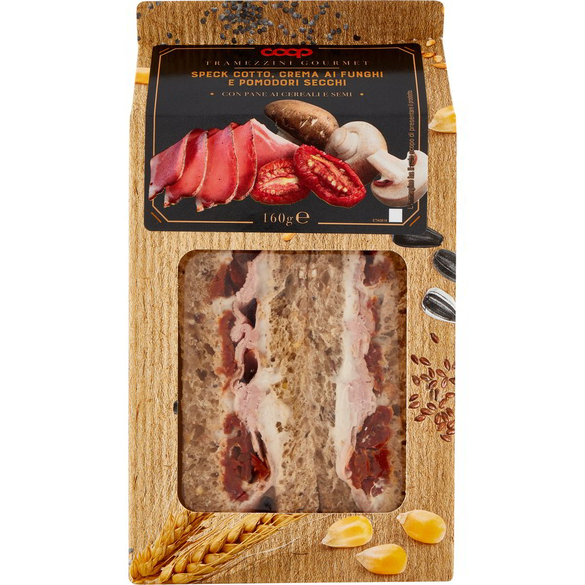 Tramezzini speck/crema ai funghi/pomodori secchi COOP 160 G - Coop Shop