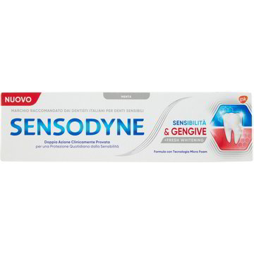Dentifricio sbiancante sensibilità&gengive sane SENSODYNE 75 ML - Coop Shop