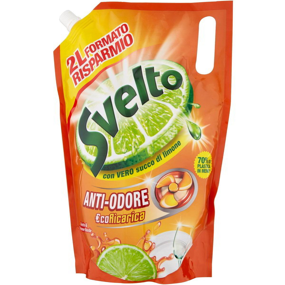Detersivo stoviglie antiodore aceto & limone SVELTO 2000 ML - Coop Shop