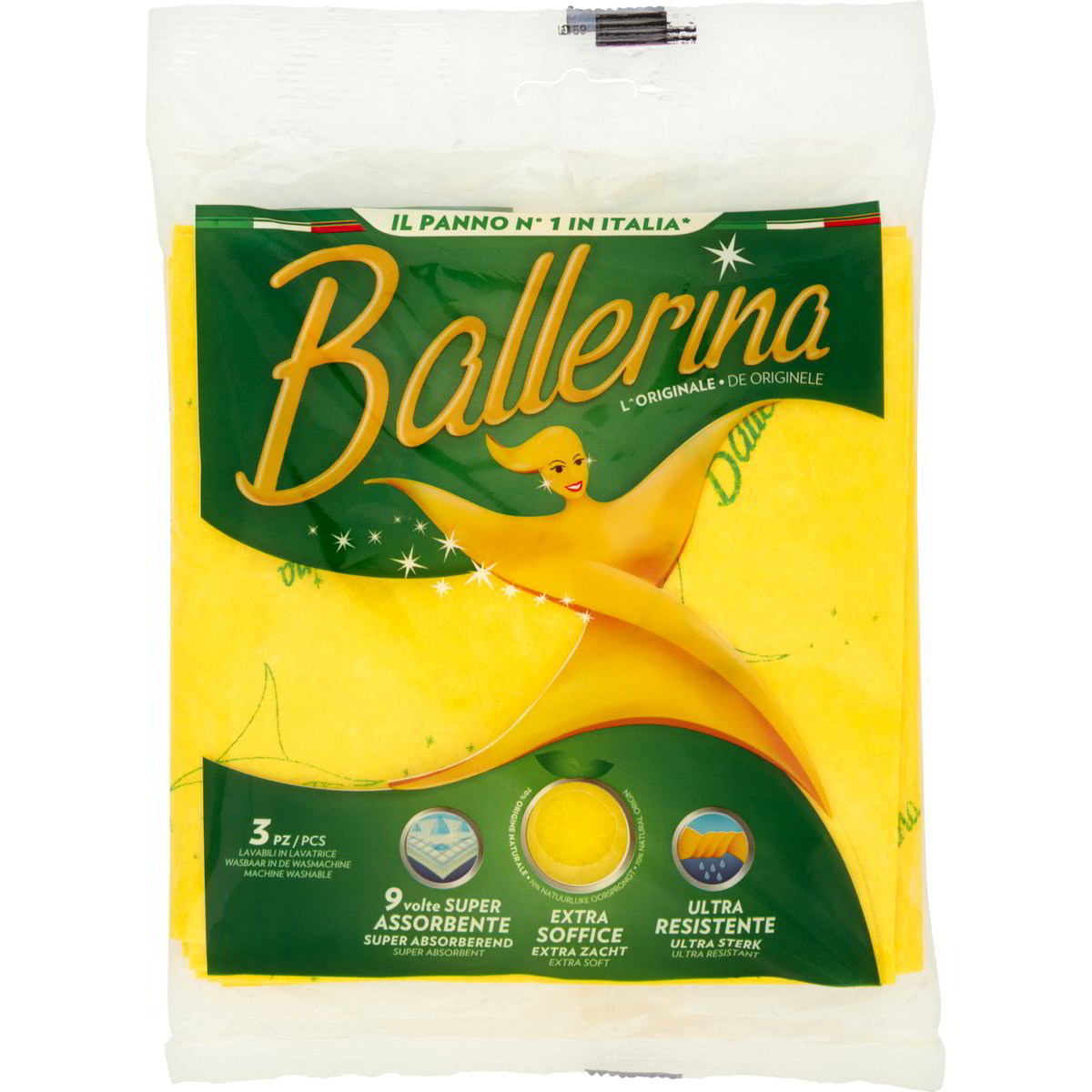Panno giallo multiuso ballerina VIM 1 PZ - Coop Shop