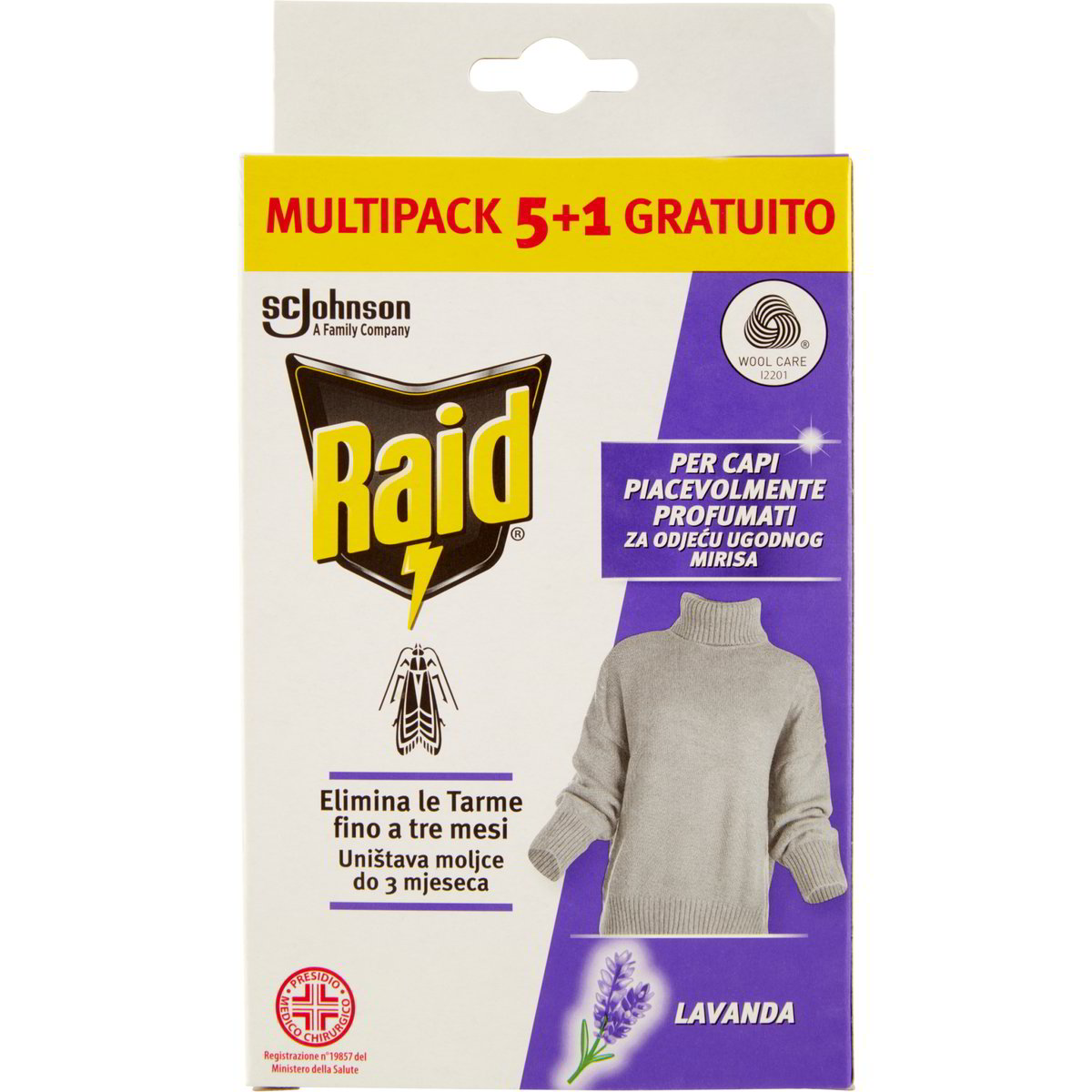 Antitarme gel lavanda x6 RAID 1 PZ - Coop Shop