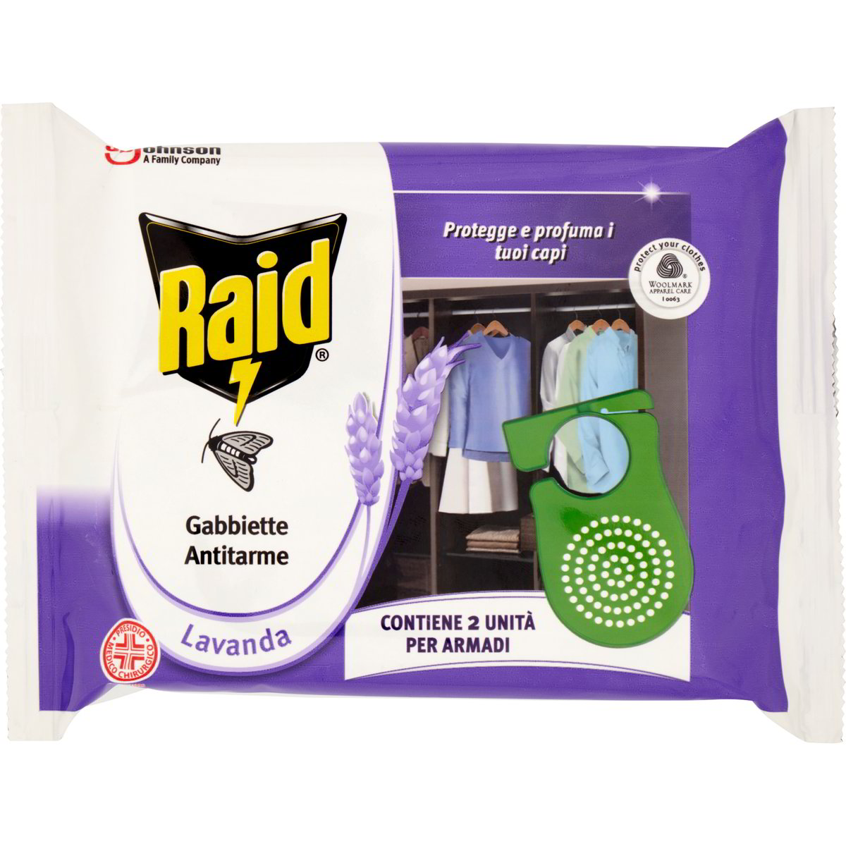 Antitarme gabbiette lavanda x2 RAID 1 PZ - Coop Shop