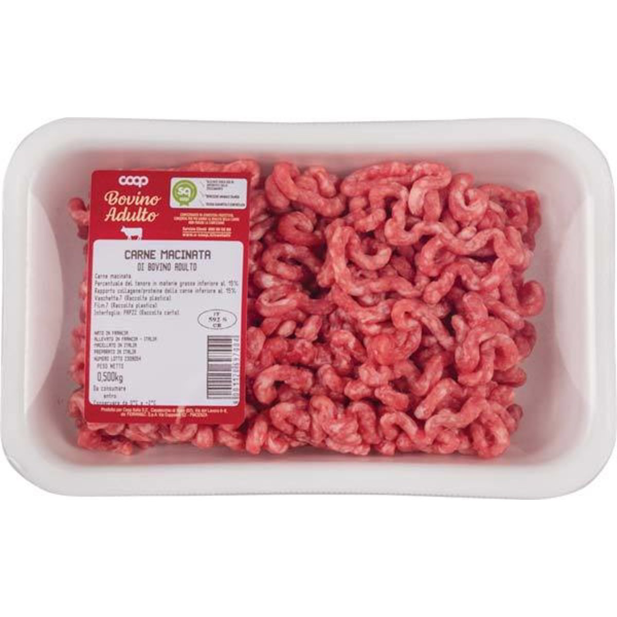 Bovino adulto macinato COOP 500 G - Coop Shop
