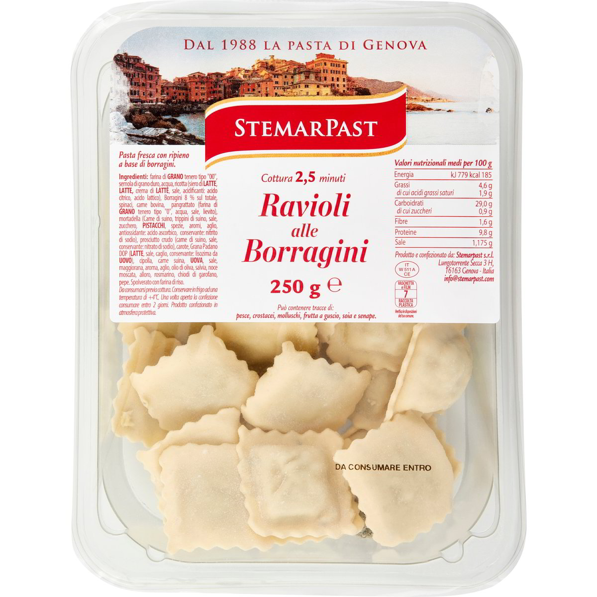 Ravioli di borragine STEMARPAST 250 G - Coop Shop