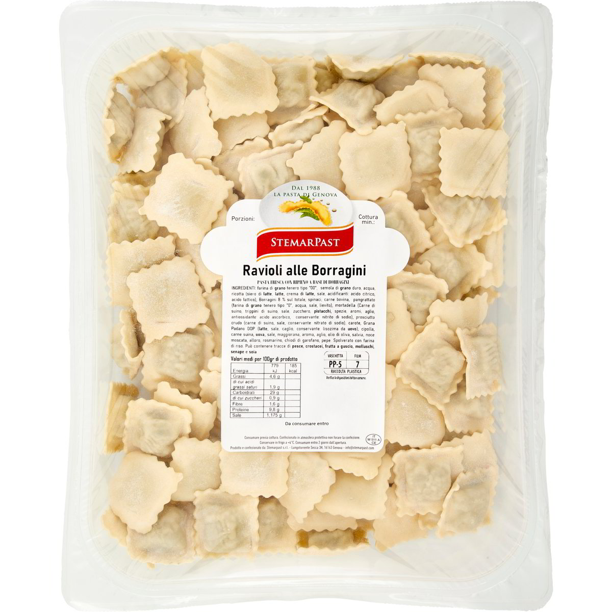 Ravioli borragine STEMARPAST 1000 G - Coop Shop