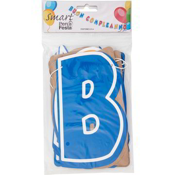 Decorazioni festa festone "buon compleanno" 2,5m PERLAFESTA 1 PZ - Coop ...