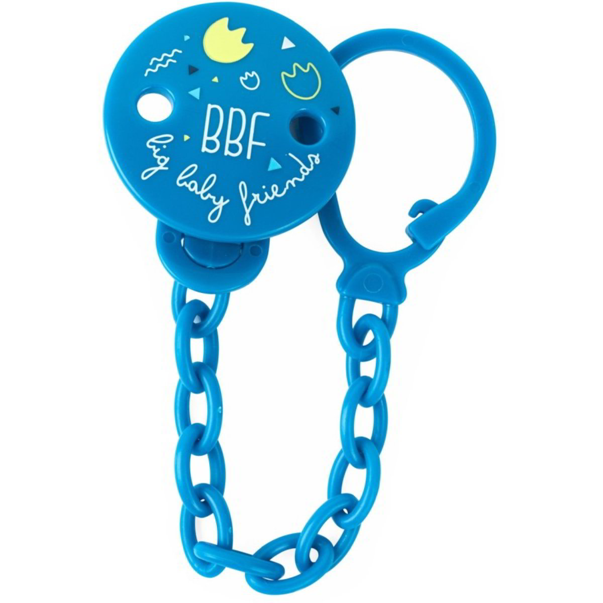 Ciuccio clip catenella dino blu NEO BABY 1 PZ - Coop Shop