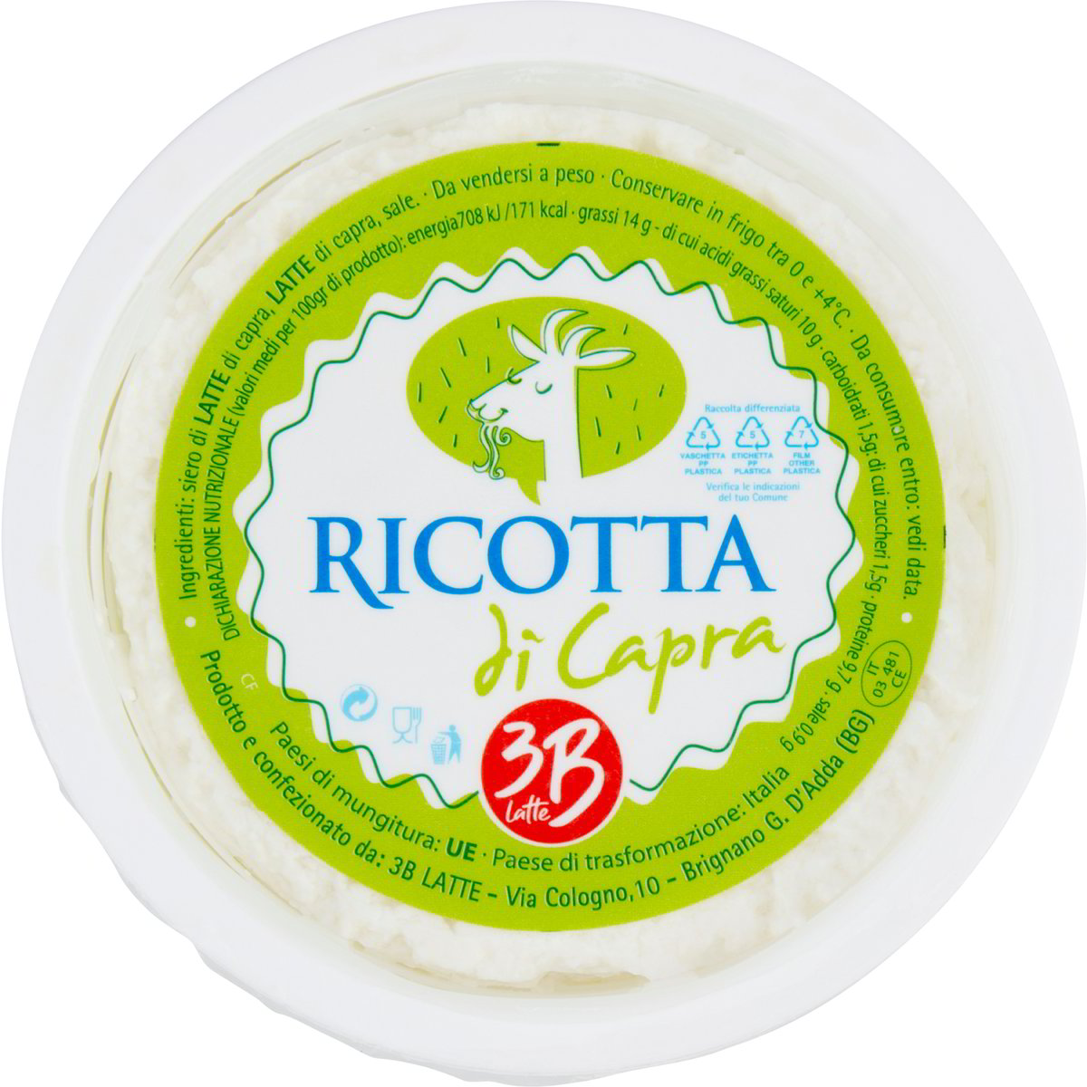 Ricotta di capra 3B LATTE 220 G - Coop Shop