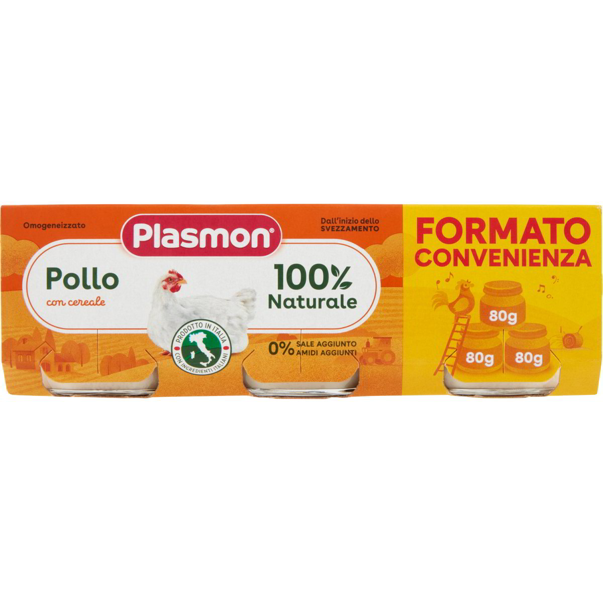 Omogeneizzato pollo PLASMON 3 X 80 G - Coop Shop