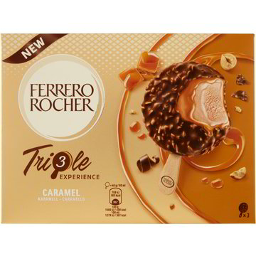 Stecco gelato ferrero rocher al caramello x3 FERRERO 138 G - Coop Shop