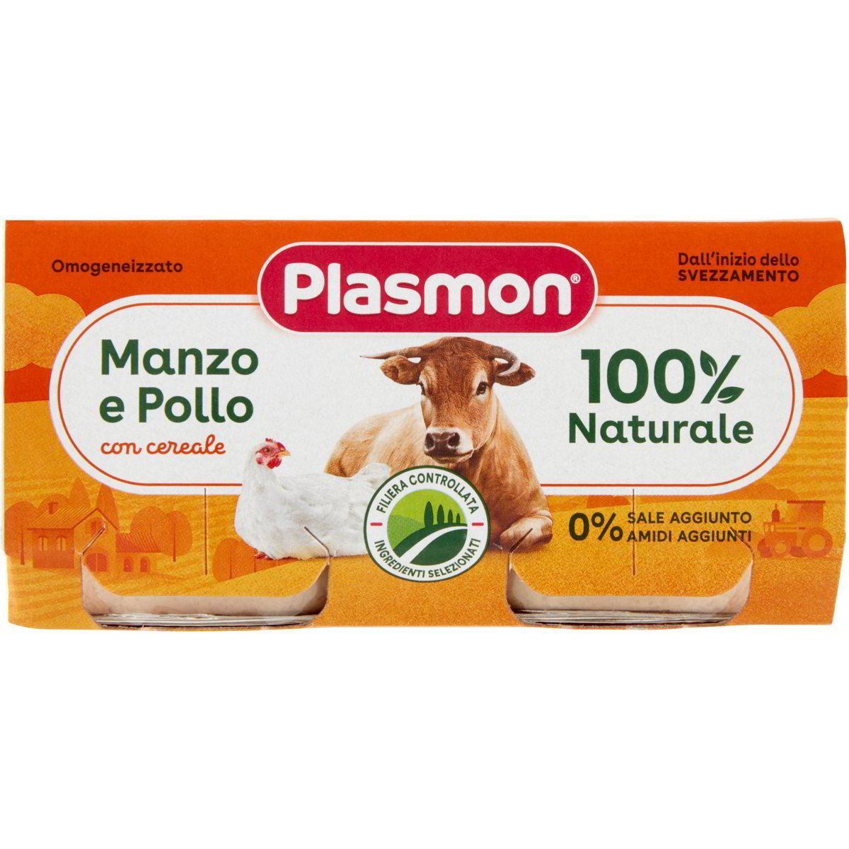 Omogeneizzato con manzo e pollo PLASMON 2 X 80 G - Coop Shop
