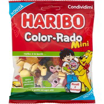 Caramelle assortite color-rado mini HARIBO 140 G - Coop Shop