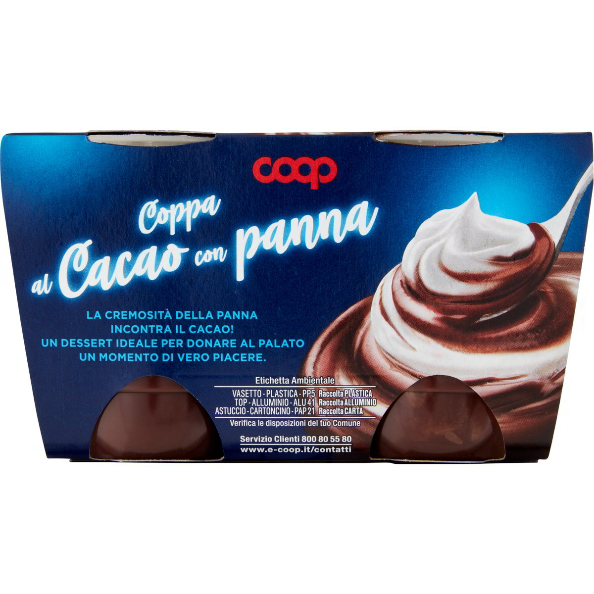 Dessert coppa cacao e panna x2 COOP 2 X 115 G - Coop Shop