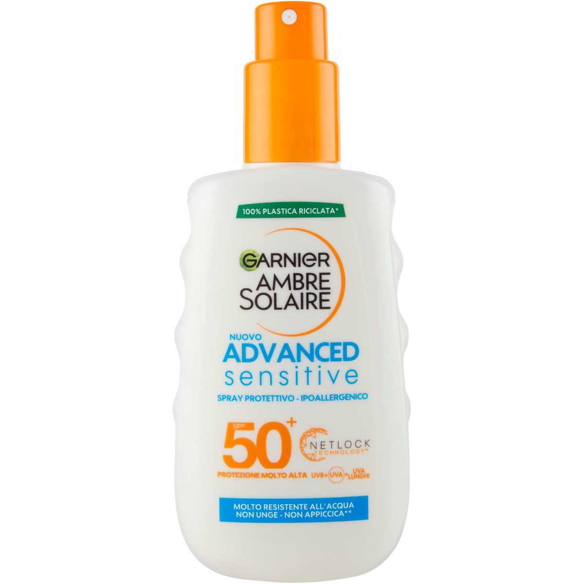Spray solare advanced sensitive spf50+ GARNIER - AMBRE SOLAIR 200 ML ...