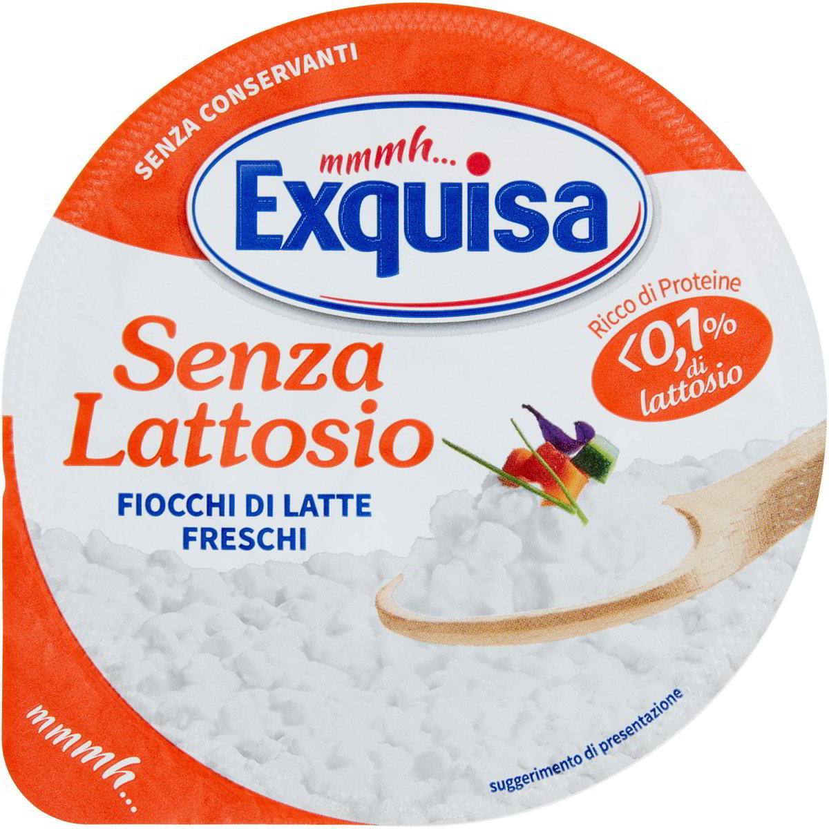 Formaggio fiocchi di latte freschi senza lattosio EXQUISA 150 G - Coop Shop