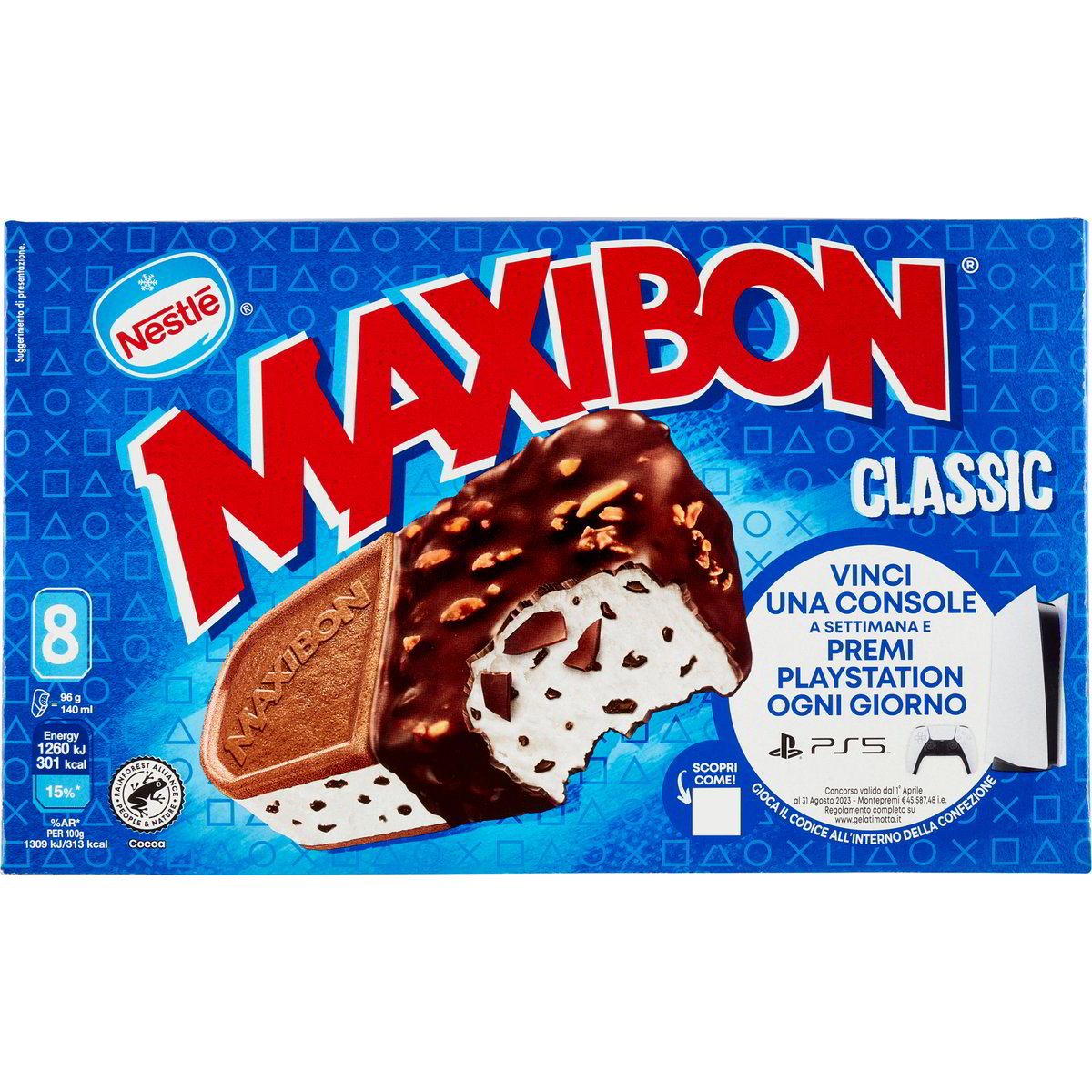 Gelato maxibon classico x8 MOTTA 768 G - Coop Shop