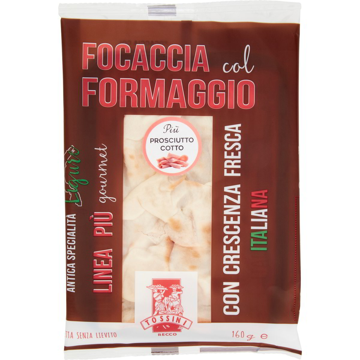 Focaccia formaggio e prosciutto TOSSINI 160 G - Coop Shop