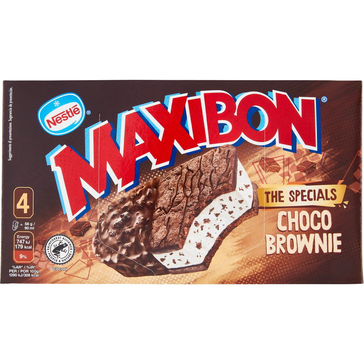 Gelato maxibon choco brownie x4 NESTLÉ 240 G - Coop Shop