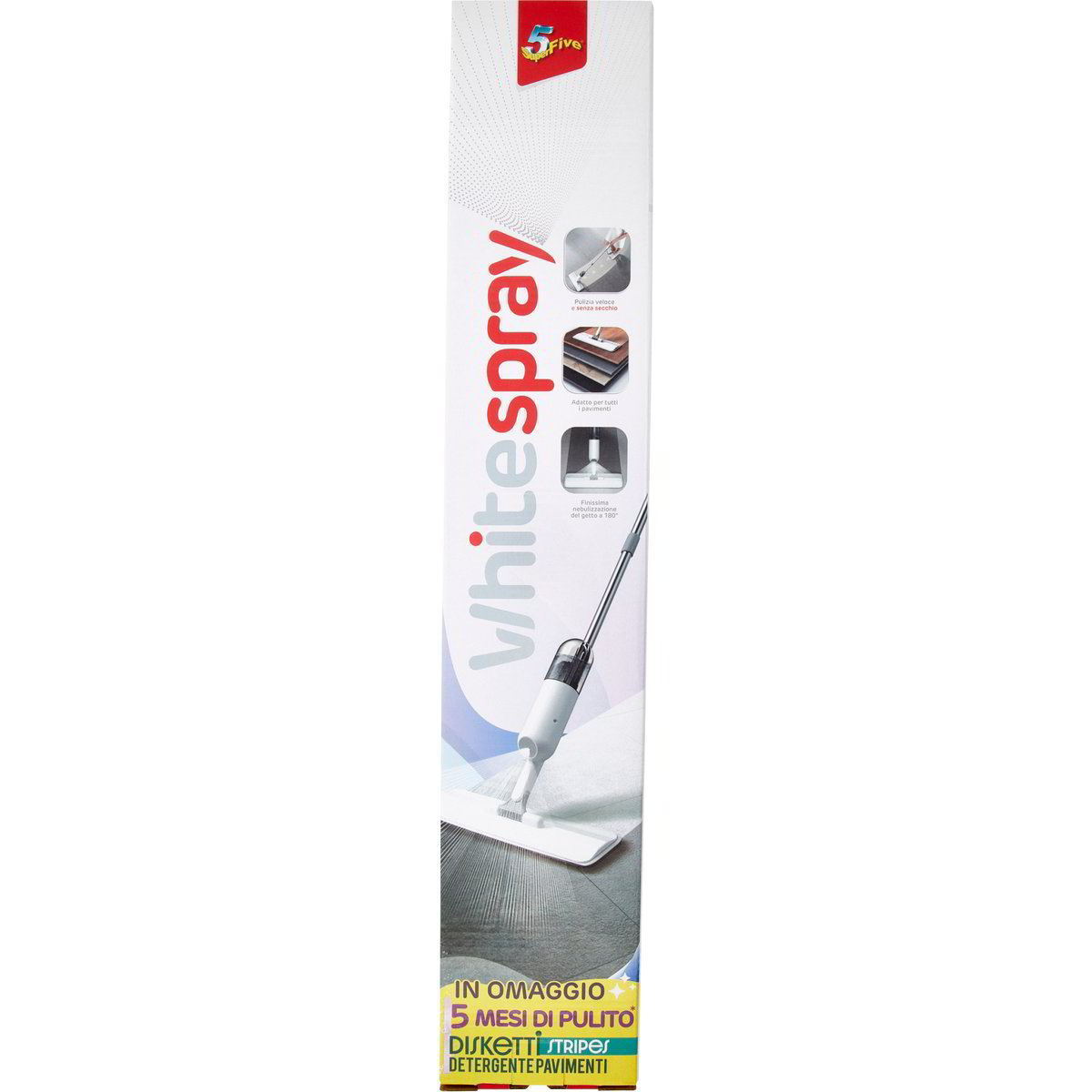 Lavapavimenti kit scopa white spray SUPER FIVE 1 PZ - Coop Shop