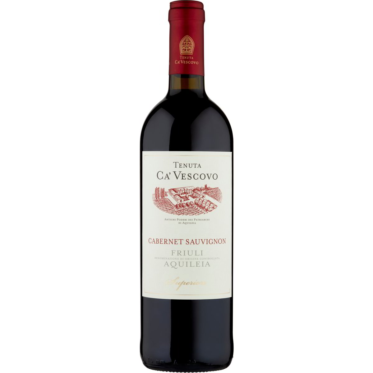 Vino rosso cabernet sauvignon superiore DOC friuli CÀ VESCOVO 750 ML ...