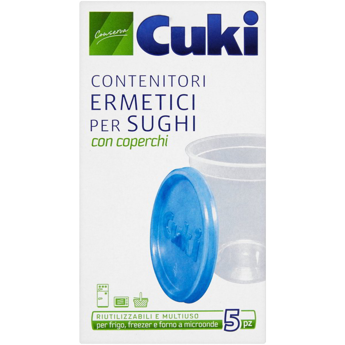 Contenitori ermetici per sughi con coperchi x5 CUKI 1 PZ - Coop Shop