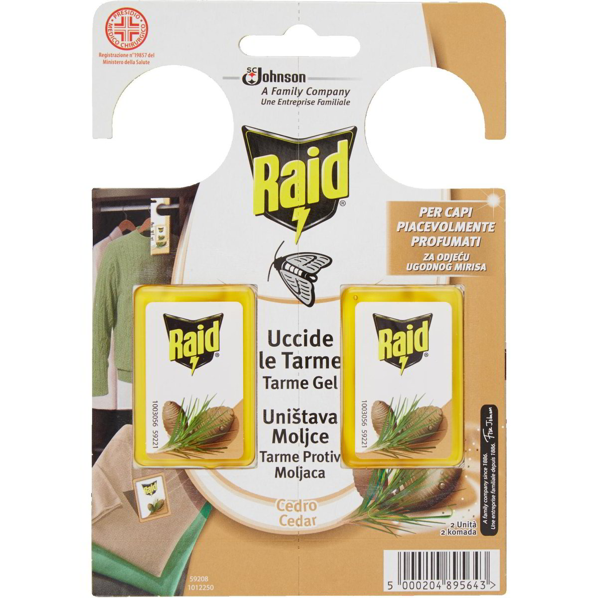 Antitarme gel cedro RAID 2 X 3 G - Coop Shop