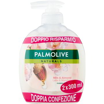 Sapone liquido mani naturals latte e mandorla PALMOLIVE 2 X 300 ML - Coop Shop