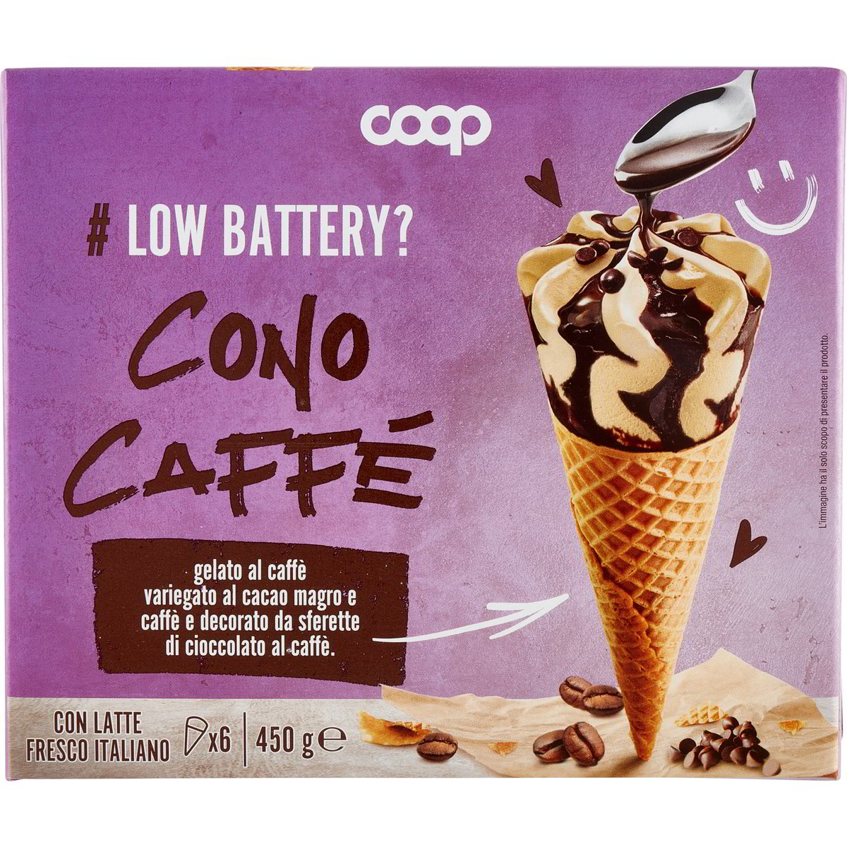 Cono gelato al caffè x6 COOP 450 G - Coop Shop