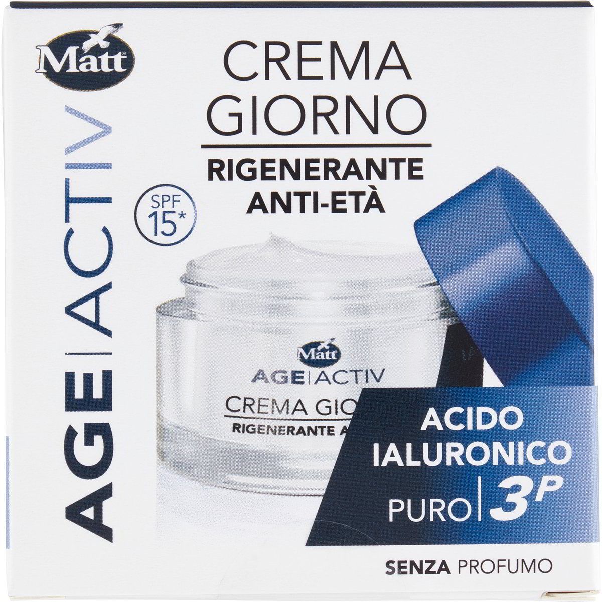 Crema viso giorno rigenerante antietà e ialuronico MATT 50 ML - Coop Shop
