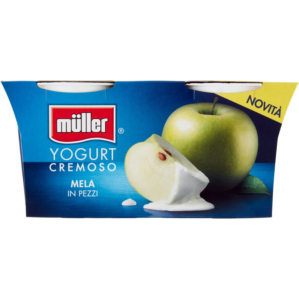 Yogurt cremoso intero con mela in pezzi MULLER 2 X 125 G - Coop Shop