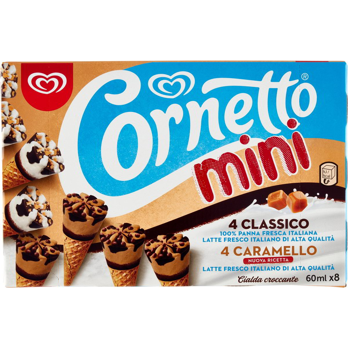 Cornetto mini classico x4 caramello x4 ALGIDA 8 X 60 ML - Coop Shop