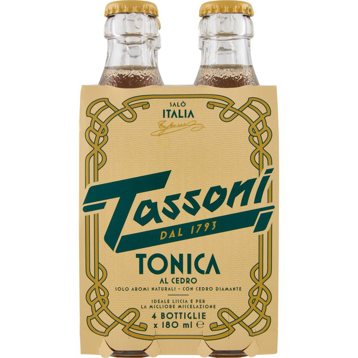 Tonica al cedro x4 TASSONI 4 X 180 ML - Coop Shop