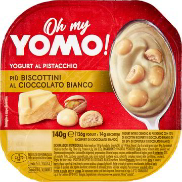 Yogurt al pistacchio e biscotti cioccolato bianco YOMO 140 G - Coop Shop