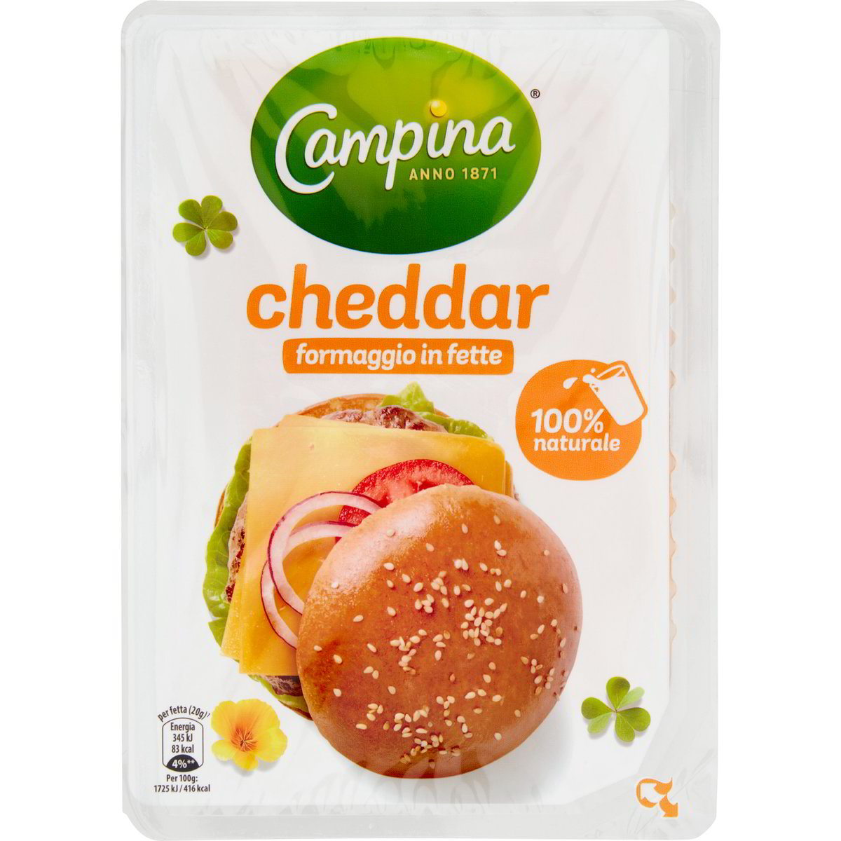 Formaggio cheddar a fette CAMPINA 100 G - Coop Shop