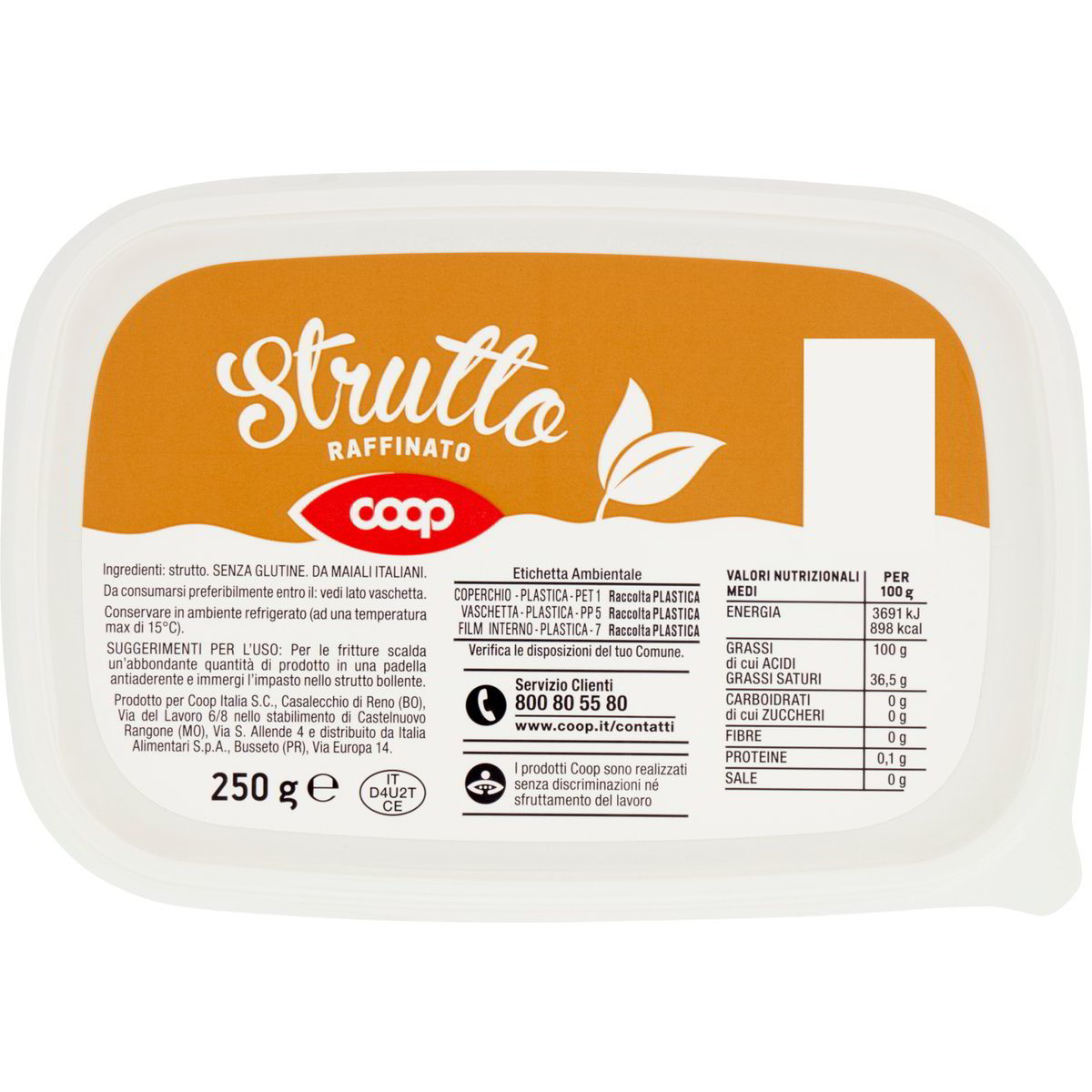 Strutto COOP 250 G - Coop Shop