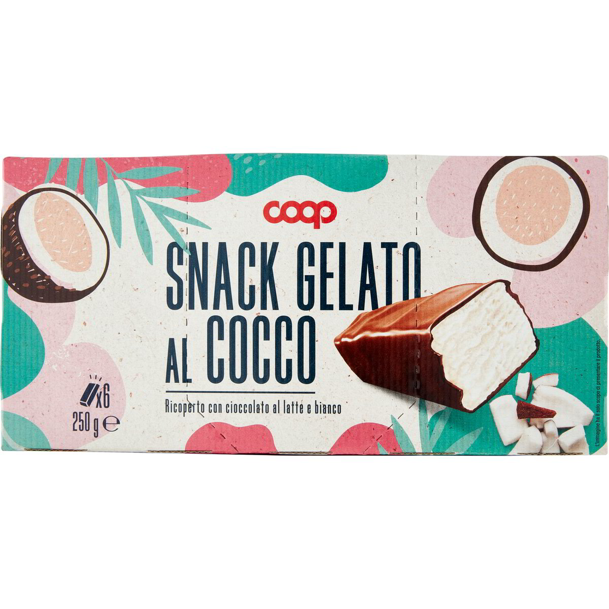 Gelato al cocco ricoperto di cioccolato al latte COOP 41,6 X 6 GR ...