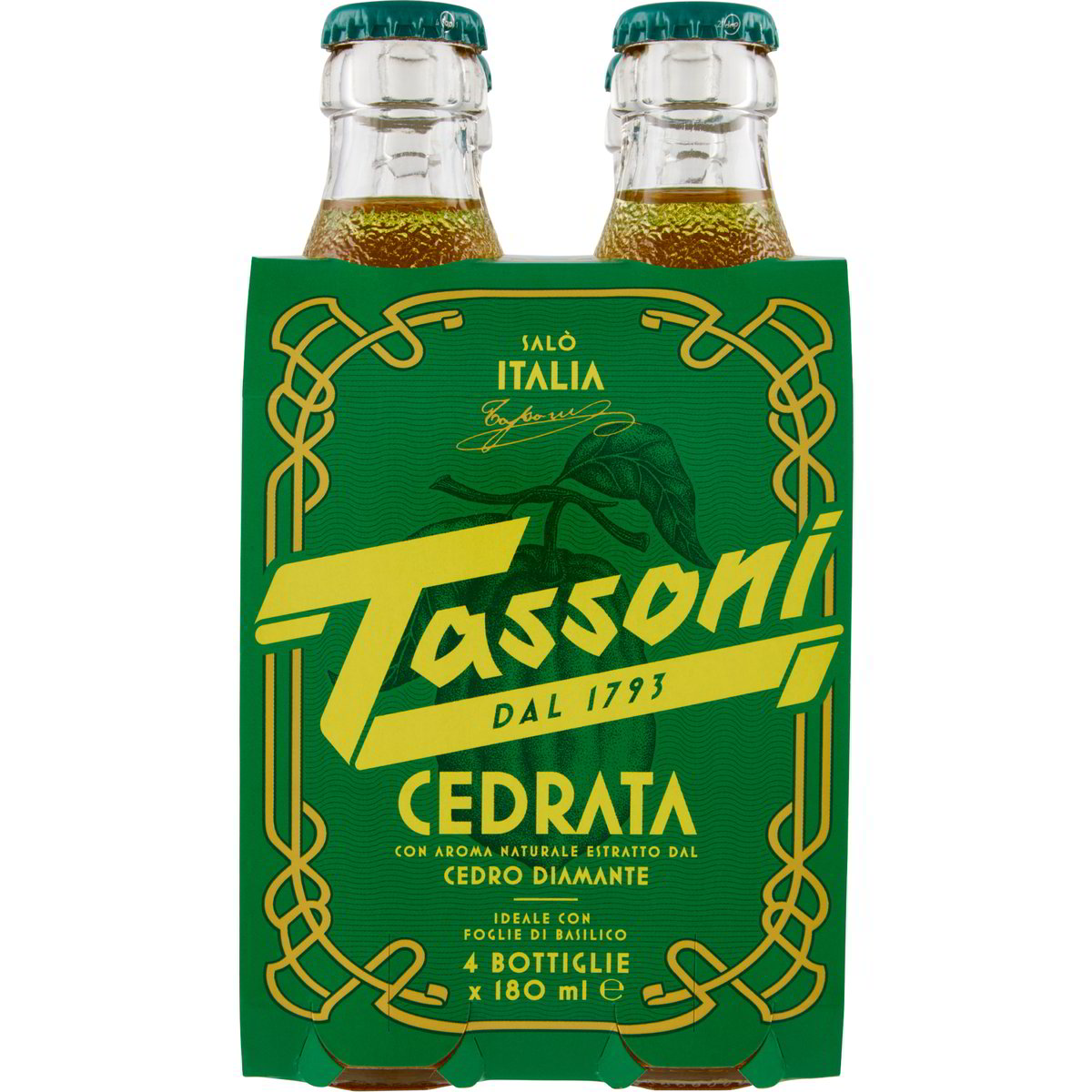 Cedrata x4 TASSONI 4 X 180 ML - Coop Shop