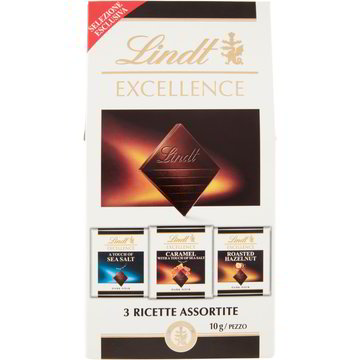 Tavolette cioccolato excellence mini assortite LINDT 150 G - Coop Shop
