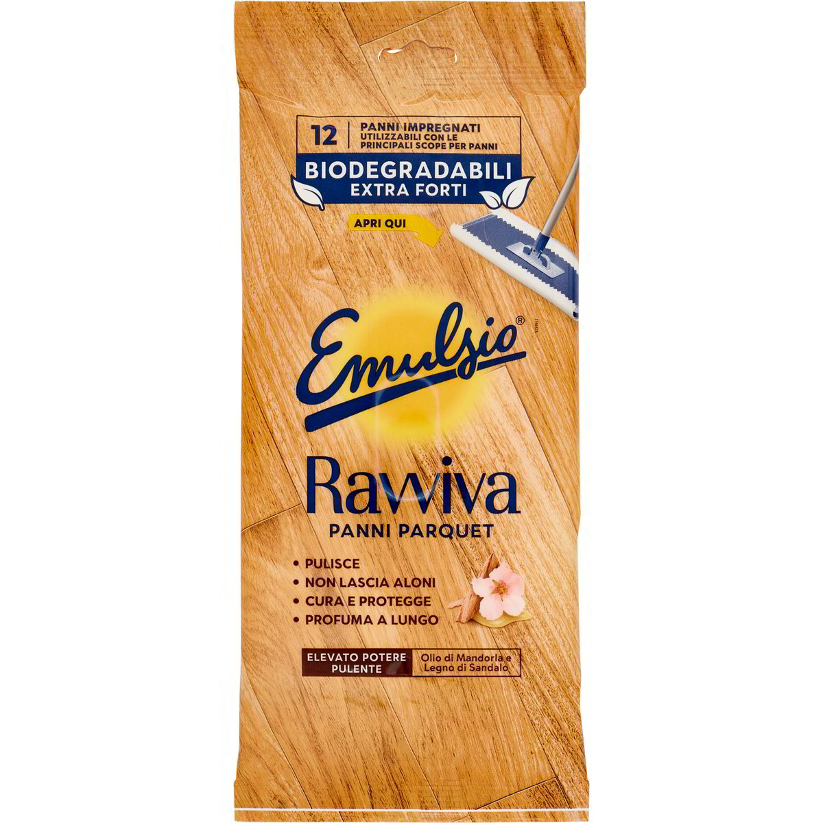 Panni umidificati pavimenti parquet x12 EMULSIO 1 PZ - Coop Shop