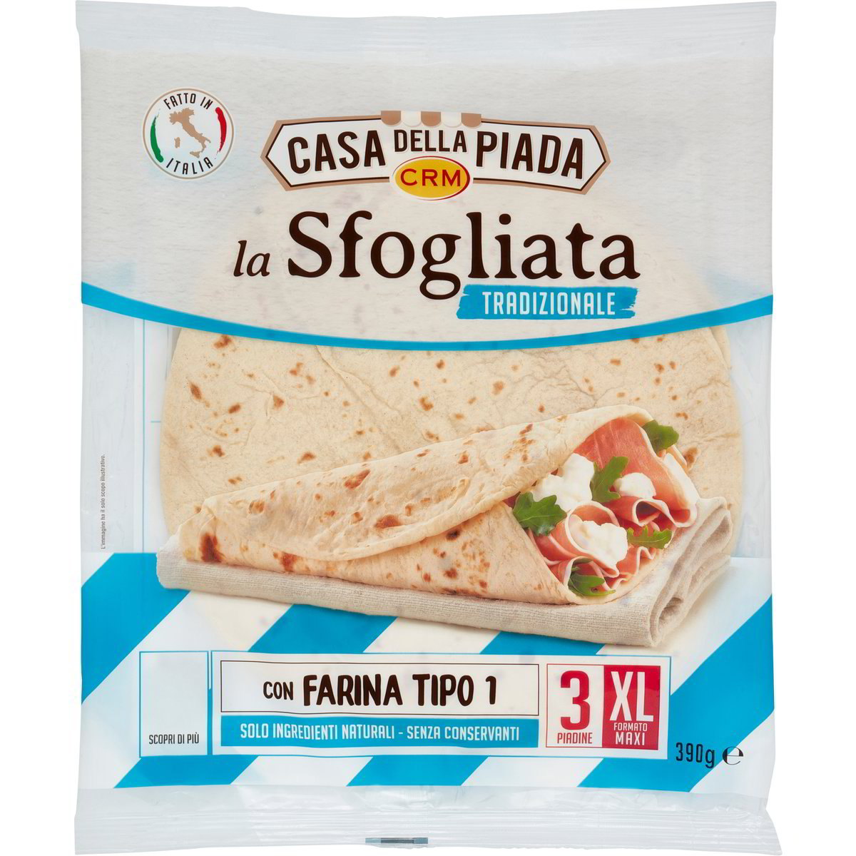 Piadina la sfogliata tradizionale CRM 390 G - Coop Shop